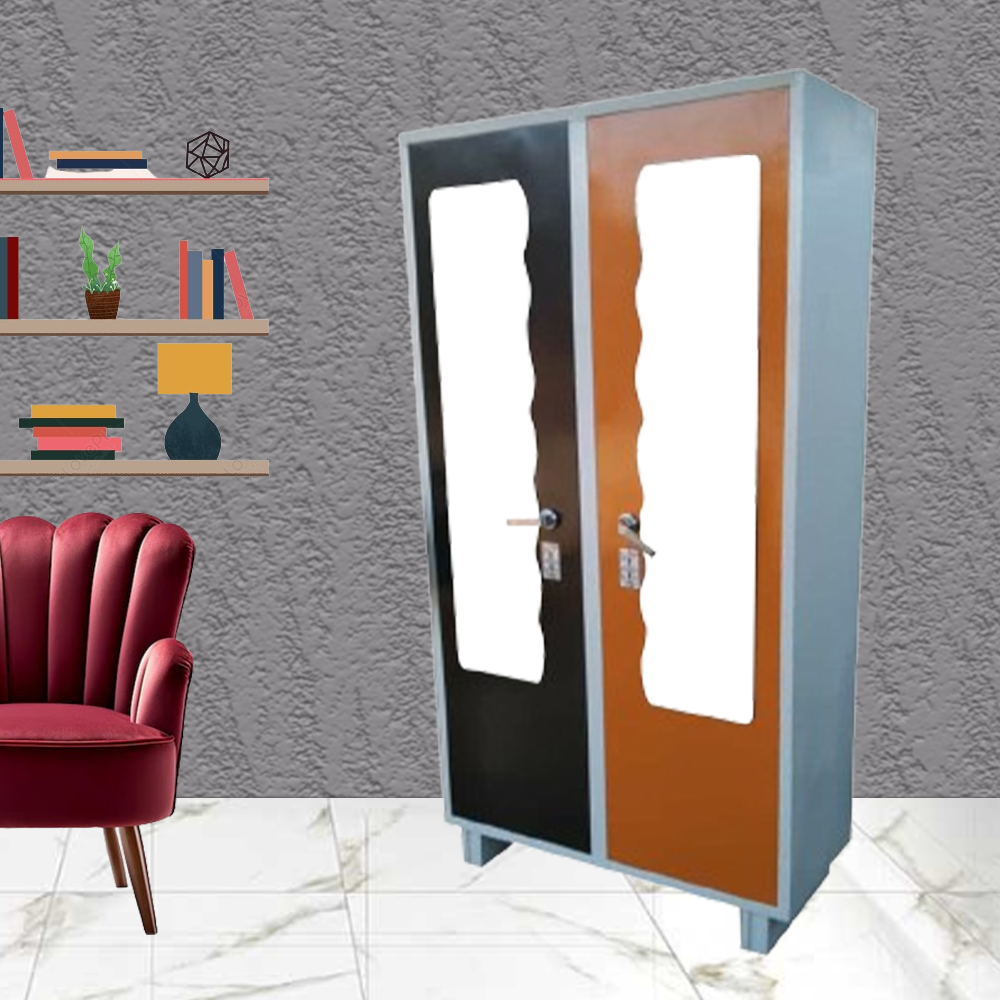 Kapat metal 2 Door with 2 mirror DOOR double colours - Nagar Bazaar