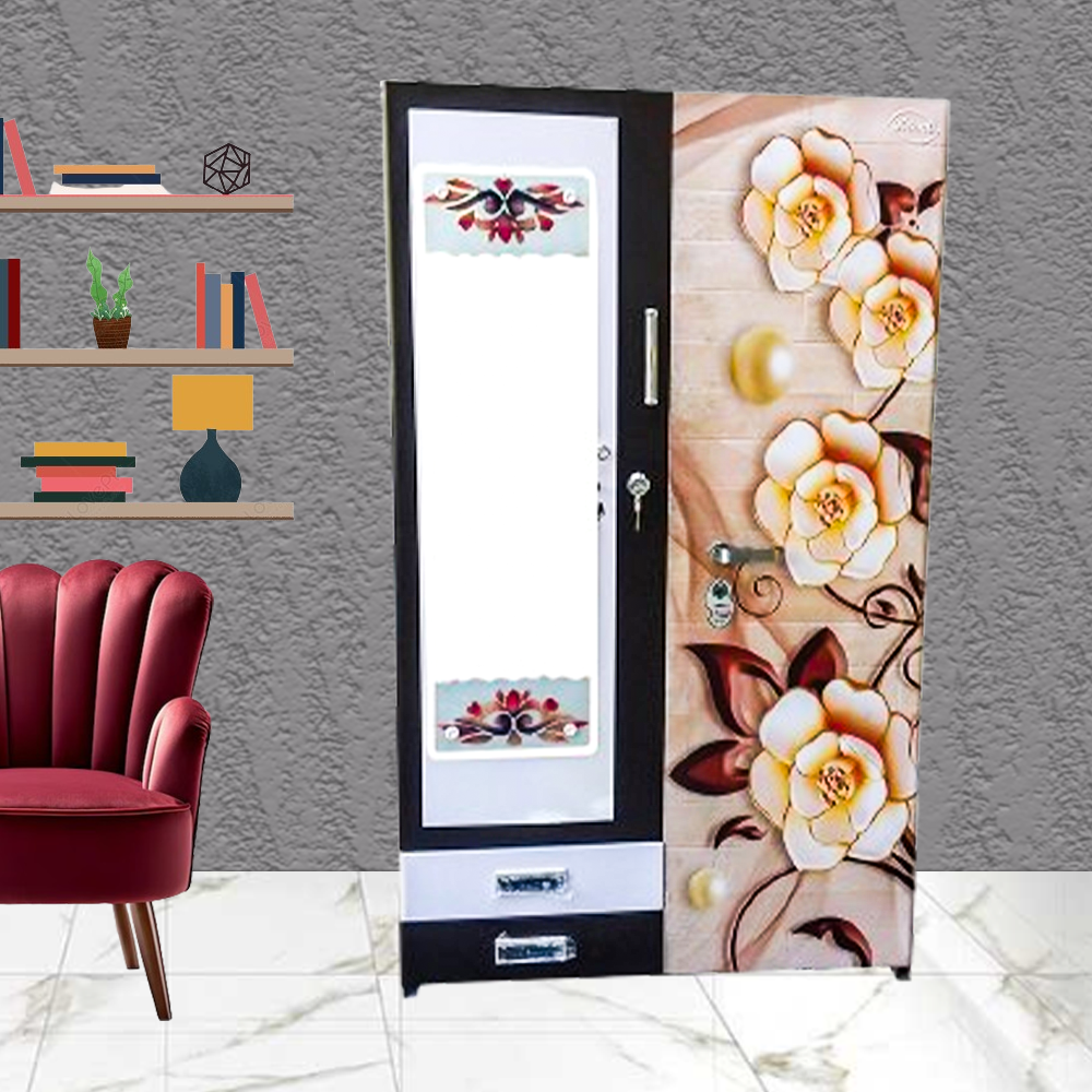 Kapat Metal 2 Door, Digital Powder Coating Print With Dressing Cabinet ...